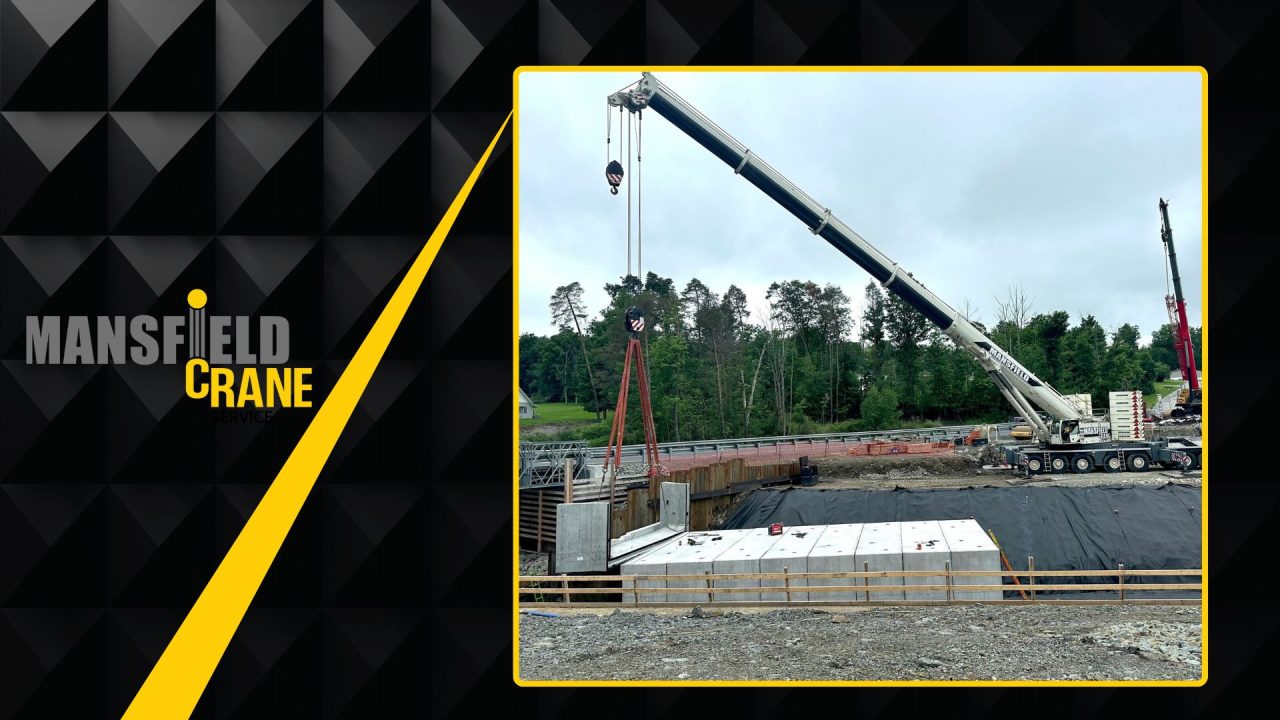 Lifting hollow core plank | Mansfield Crane Service | Lifting Services ...